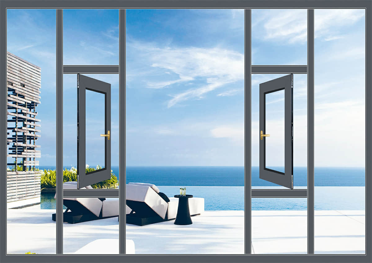 Aluminum Framed Glass Windows | Door Factory - Chenggu - Chenggu Doors ...